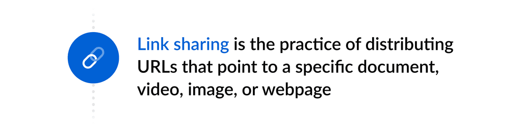Link sharing best practices for secure content collaboration