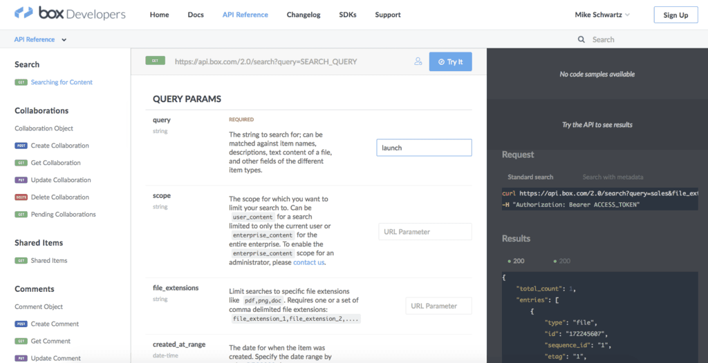Introducing Interactive API Documentation | Box Blog